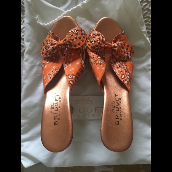 Bridget Shuster | Shoes | Bridget Shuster Cork Wedge Sandal | Poshmark